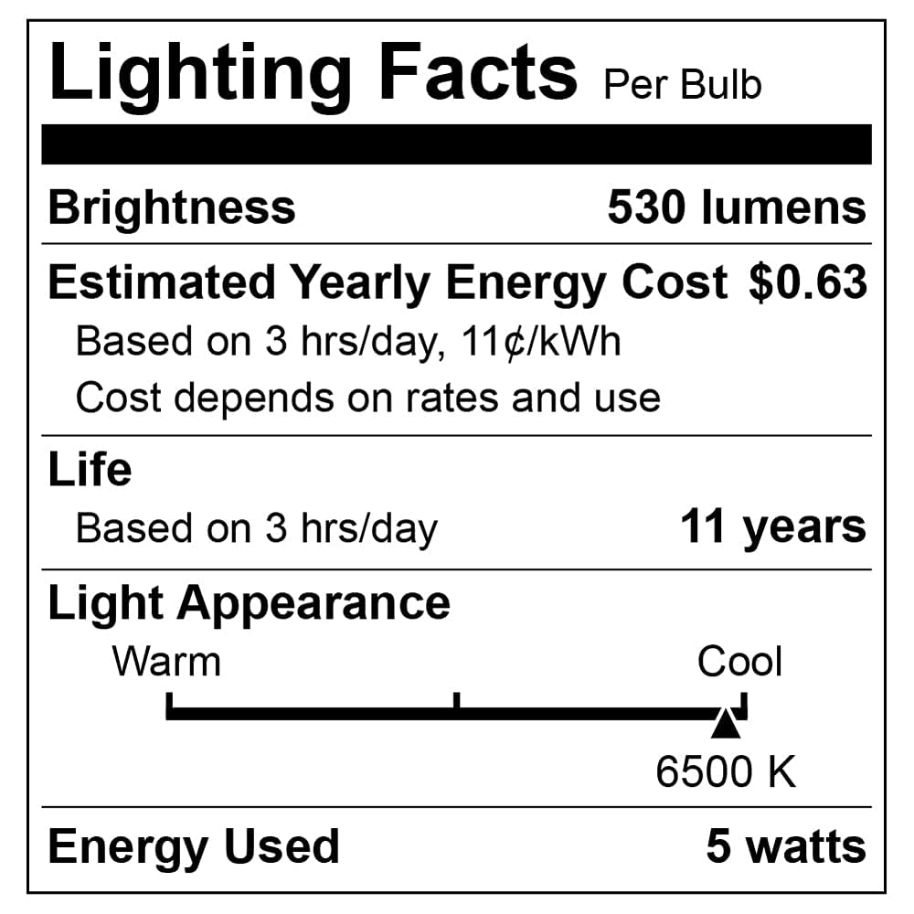 4 Pack T5 12 Inch LED F8T5DL LED Replacement F8T5 LED 5 Watts 530 Lumens Daylight White 6500K 120V F8 T5 Pack of 4 Bulbs