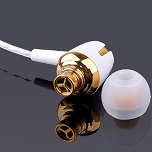 Fashion Wired Headset,1Set Wired Stereo Earphone In-ear Heavy Bass Built-in Microphone Noise Isolating Compatible with Smartphones,iPod,iPad, MP3 Players,Fits All 3.5mm Interface Blue One Size