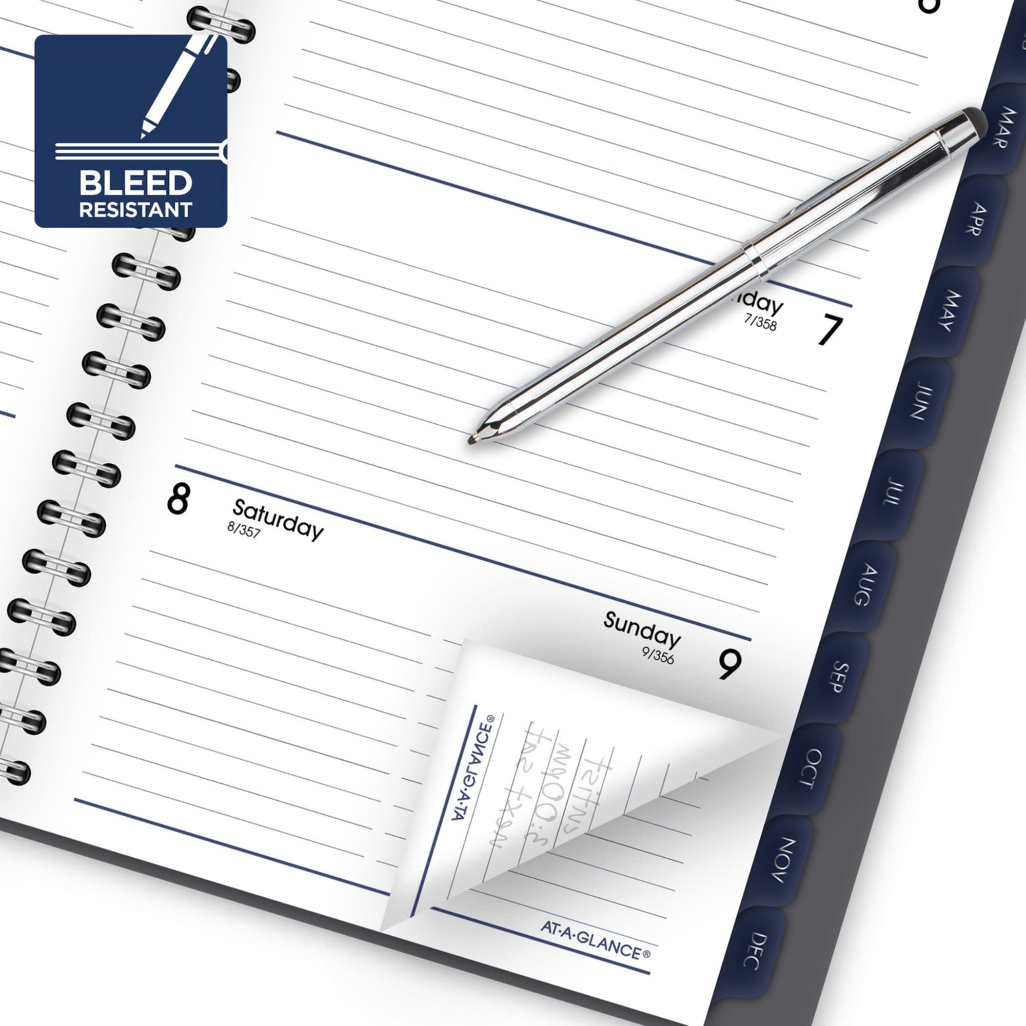 2022 Weekly & Monthly Planner by AT-A-GLANCE, 5" x 8", Small, Wirebound, DayMinder, Gray (GC20007)