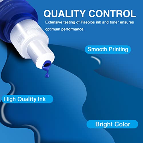 Paeolos 512 Ink Bottles, Compatible Epson 512 T512 Refill Ink Bottle Replacement for Expression Premium ET-7700 ET-7750 Printer, 3 Color Packs (Cyan Magenta Yellow)