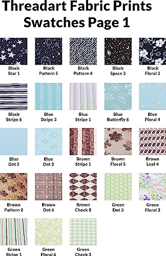 3 Yard Cut Threadart Premium Cotton Quilting Fabric - Blue Floral 4-44" Width - 100% Cotton - Quilting, Sewing, Crafts