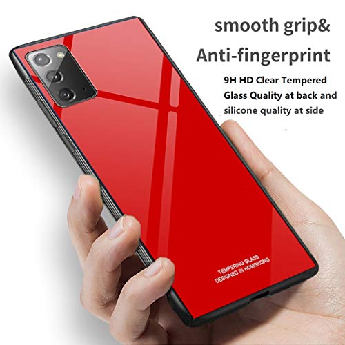 Luhuanx Case for Samsung Galaxy Note 20,Note 20 Case 5G,Tempered Glass Quality Pattern Back Slim Case for Galaxy Note 20 Case (2020) Anti-Drop