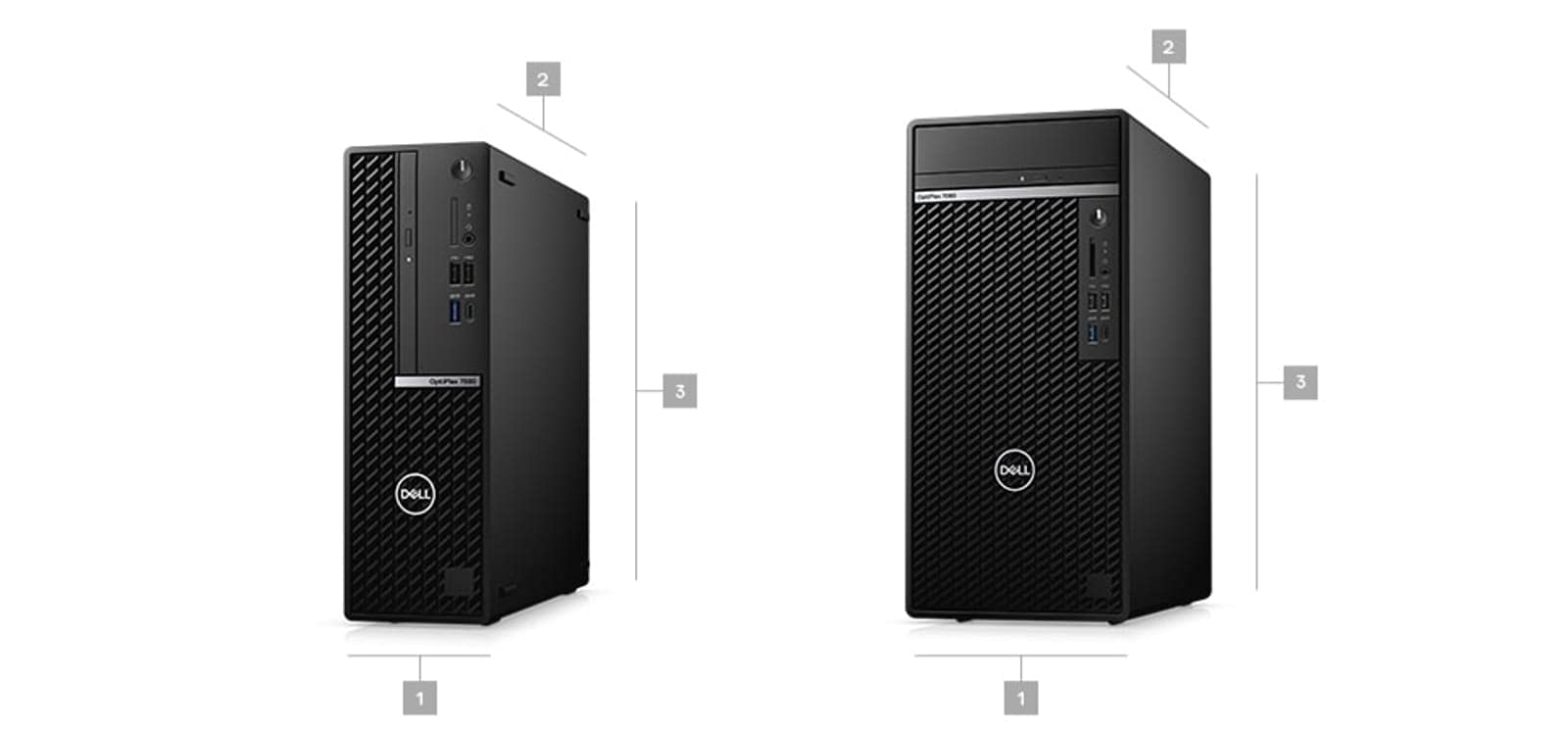 Dell Optiplex 7080 MT Desktop | Core i5-10500 - 512GB SSD Hard Drive - 16GB RAM | 6 cores @ 4.5 GHz Win 10 Pro Black