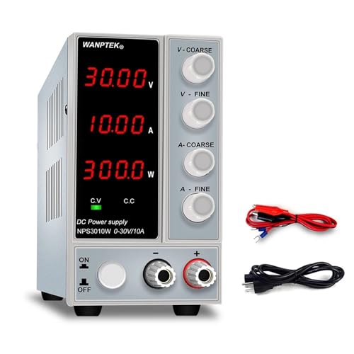 1PCS Adjustable DC Power Supply 30V 10A Voltage Regulator LED Digital Laboratory Stabilizer Switching DC Power 60V 5A Bench(4Digits 30V 6A)
