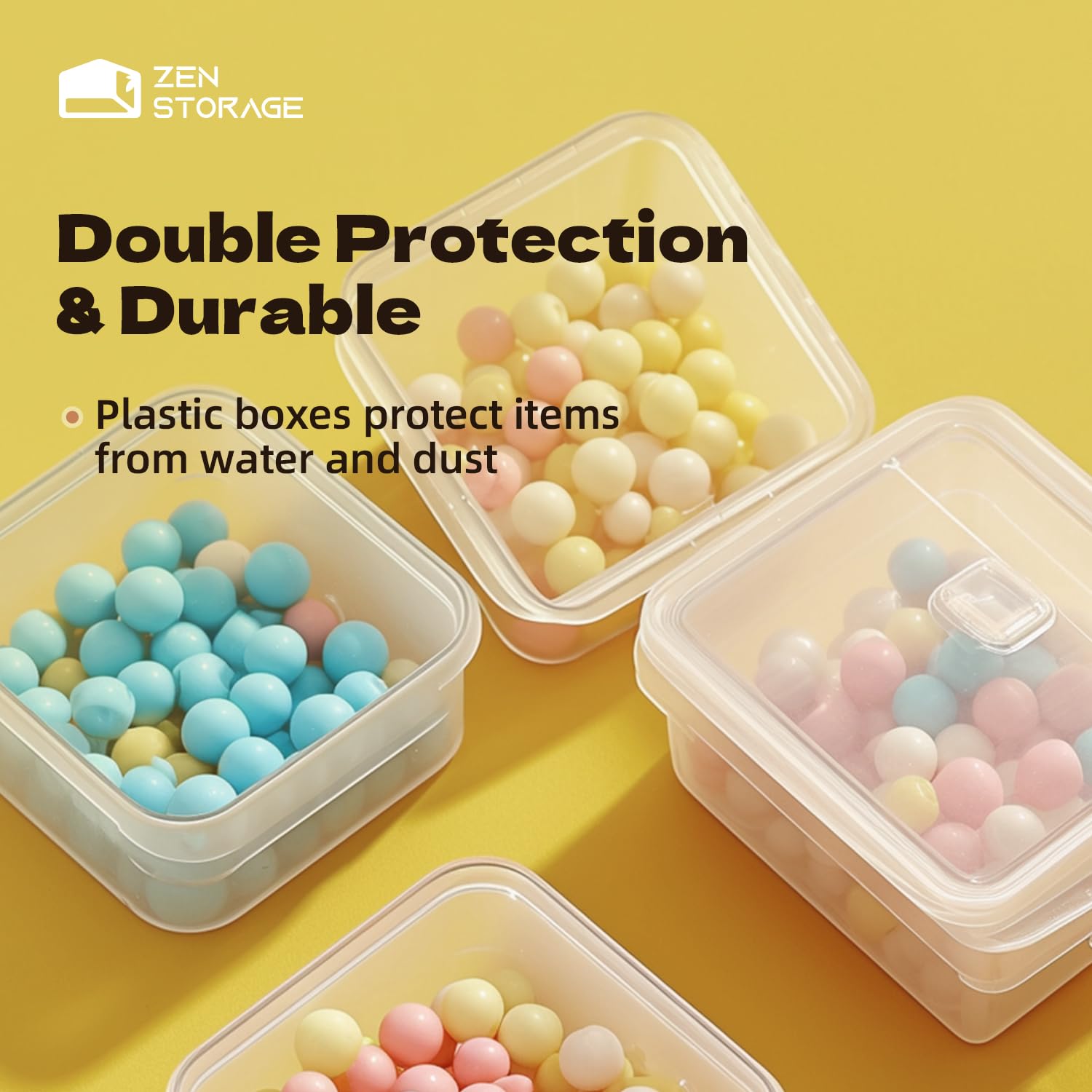 28Pcs Small Bead Organizer, Plastic Bead Storage Containers with Hinged Lids, Clear Bead Organizer Box for Clay Bracelet Diy Crafts, 2 Pack
