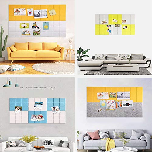Creative Jiugongge Felt Wall Stickers Pack of 4, Cork Board Bulletin Board, Kindergarten Background Photo Wall, Message Board