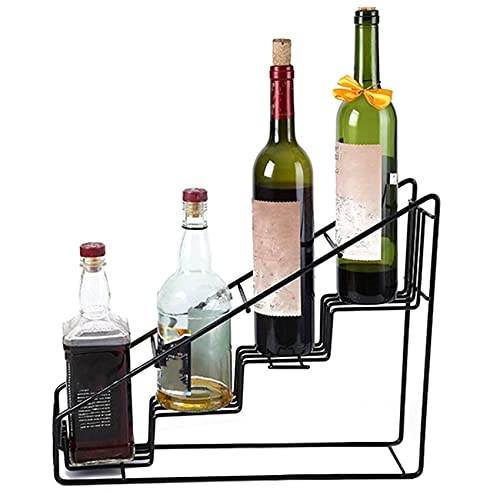 Abledance YeBetter Bottle Wire Display Rack Monin Syrup Rack Coffee Storage Rack Multifunction Milk Tea Cup Rack Display, Black