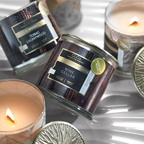 CLCo by Candle-lite Scented Candles, Wine Cellar Fragrance, One 14 oz. Single-Wick Aromatherapy Candle with 90 Hours of Burn Time, White Color