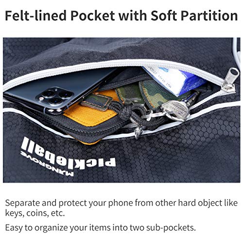 Mangrove Pickleball Bag, Men's & Women's Pickleball Backpack, Adjustable Sling Bag with Fence Hook/Upgraded Capacity/Safety Pocket/Water Bottle Holder - 2020 Design Pickle Ball Paddle Bag (Black)