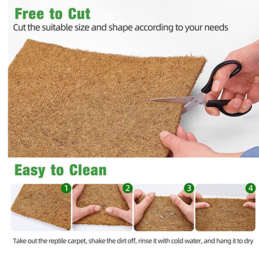 10PCS Natural Chicken Nest Cushion Washable Chicken Nesting Pads Bed Coconut Fiber Cushion Chicken Nest Box Cushion Poultry Bedding Nest Liner 13"x 13" Reusable