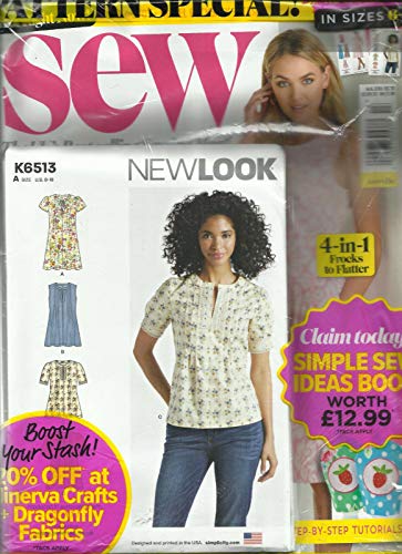 SEW MAGAZINE, DOUBLE NEW LOOK PATTERN SPECIAL, AUGUST, 2018 ISSUE, 113