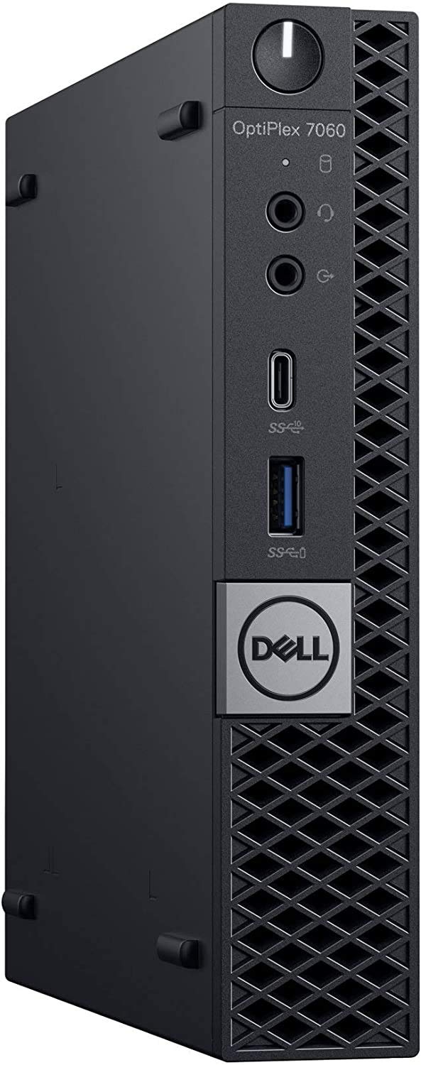 Dell Optiplex 7060 Micro MFF Desktop PC Intel i7-8700T 6-Cores 2.40GHz 16GB DDR4 128GB M.2 SSD 1TB SSD WiFi BT HDMI New KB & Mouse Windows 10 Pro (Renewed)
