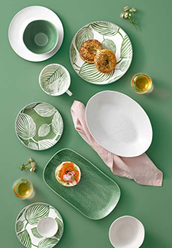 Maxwell & Williams Panama Serving Platter in Gift Box, Stoneware, Kiwi Green, 34 x 19 cm