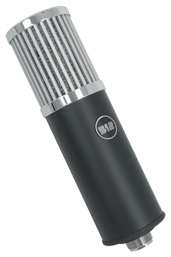 512 Audio by Warm Audio Skylight Large Diaphragm Studio Condenser XLR Microphone + Shock Mount + Bag for Recording and Podcasting