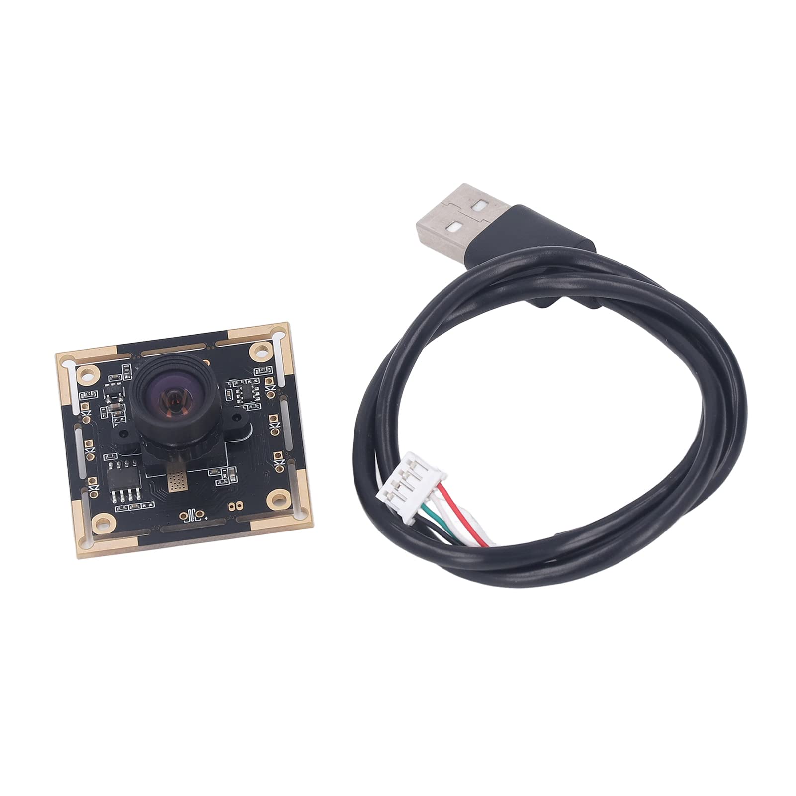 1MP Mini Camera Module, Computer Camera Board Face Recognition High Resolution MJPEG Format Manual Focusing QR Code Scanning for Monitoring Equipment