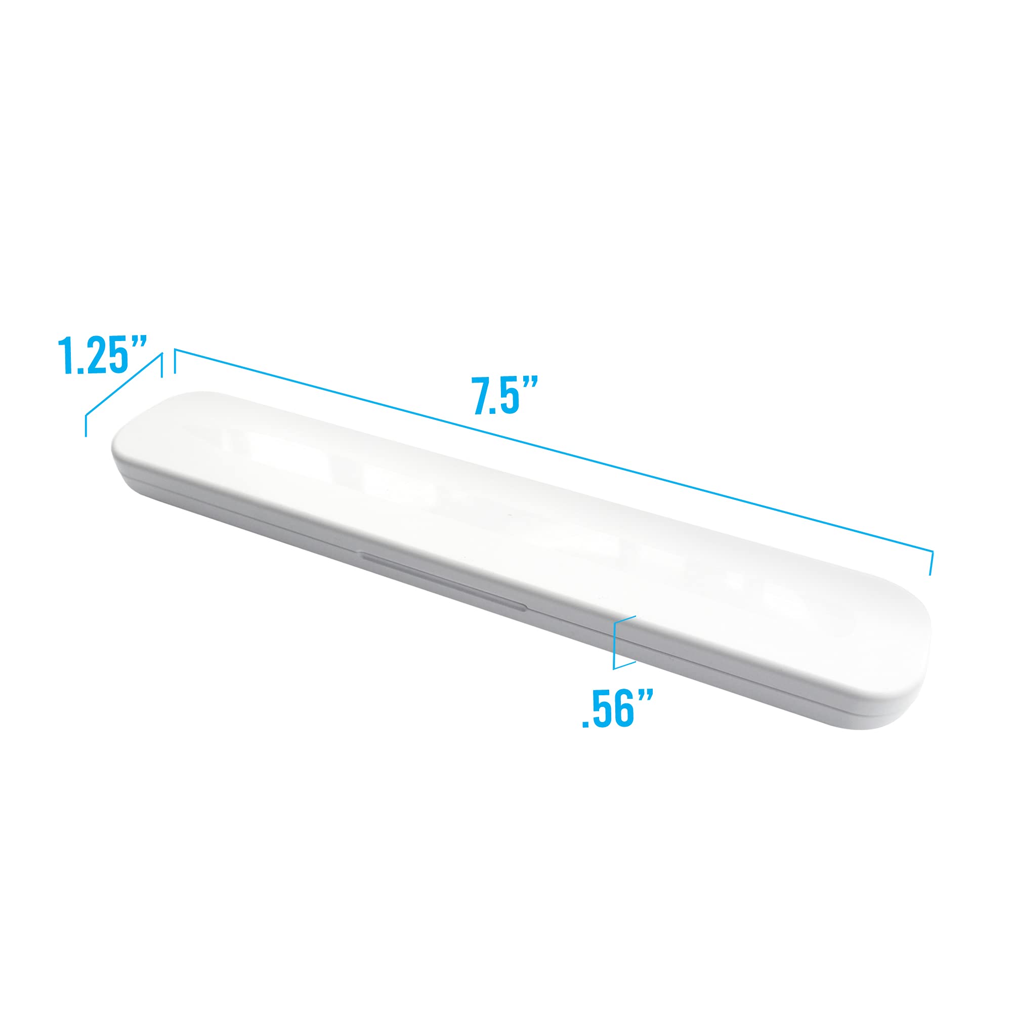 TechMatte Portable Electronic Device Cover, Compatible with Apple Pencil 1st and 2nd Generation and Accessories-White with Blue Inner Liner, Case