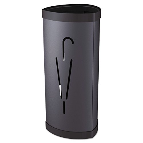 ALBA PMTRIA2N Triangular Umbrella Stand, 10 1/4w x 10 1/4d x 23 2/3h, Black
