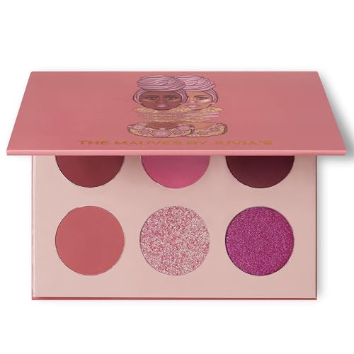 Juvia's Place Palette The Mauves - Deep Browns, Purple & Pink, Shades of 6, Nude to Light Mauves, Pressed Pigments Palette, Professional Makeup, Pigmented Pan Palette for Color & Shine