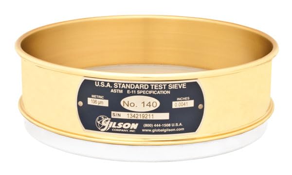 8" Sieve, Brass/Stainless, Full Height, No. 7