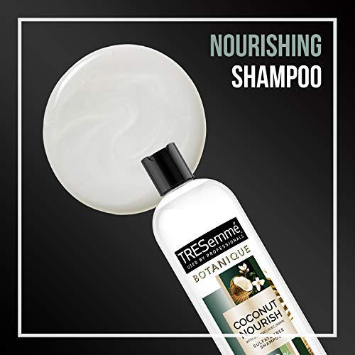TRESemmé Botanique Coconut Nourish Shampoo for Dry, Frizzy Hair - 92% Derived Natural Materials, Professional Performance, 16 Fl Oz (Pack of 4)