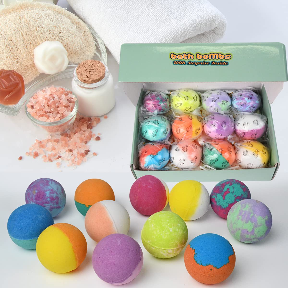 Bath Bombs for Kids with Surprise Inside, 9 Pack Pull-Back Cars Organic Rich Foam Color Bubble Set with 3 Multifunctional Vehicles, Gentle and Kids Safe for Boys Girls Birthday Christmas