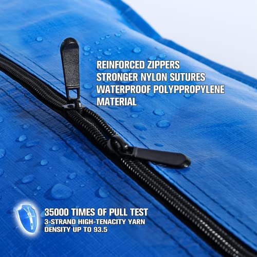 Moving Bags, Large Heavy Duty Moving Boxes for Space Saving Moving Storage, Moving Supplies, Totes for Storage with Backpack Handles Zipper(8 Pack)