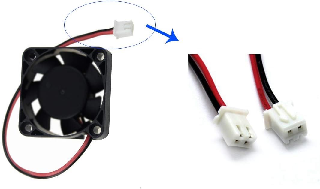 2packs 40mm x 40mm x 10mm 4010 12V 0.15A Ball Bearing Brushless DC Cooling Fan 2pin AB4010M12 UL TUV