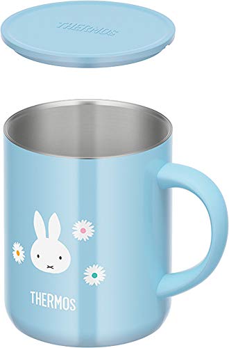 Thermos JDG-350B LB Vacuum Insulated Mug, 11.8 fl oz (350 ml), Miffy Light Blue
