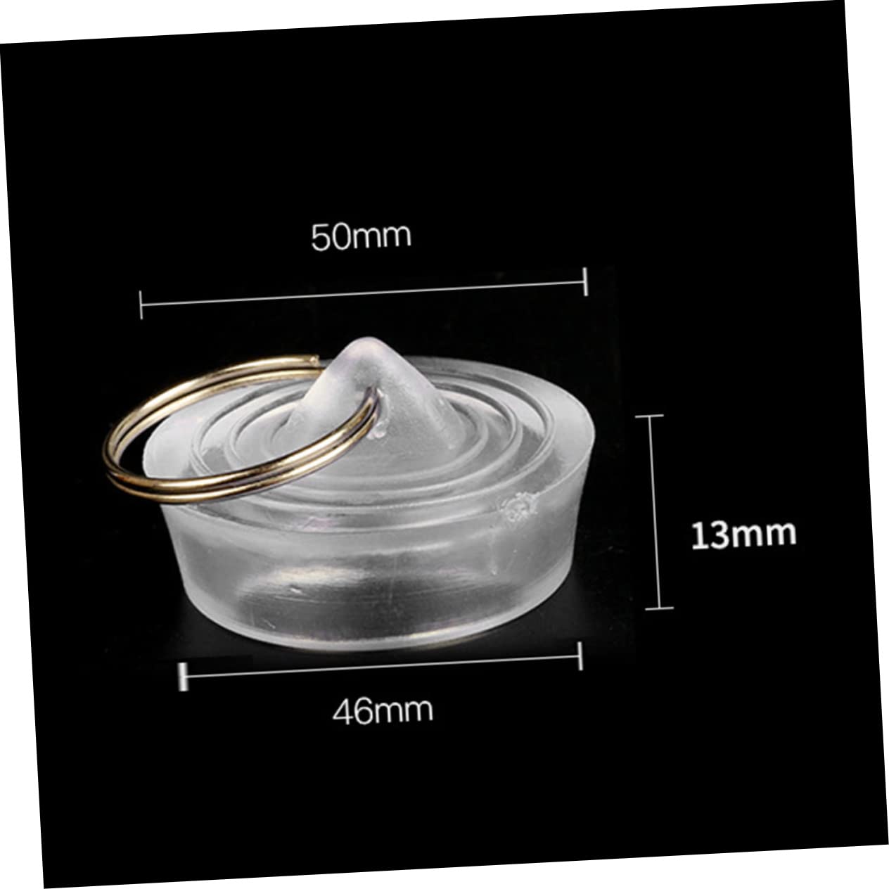 40 Pcs Bathtub Plugs Rubber Sink Plug Bath Plugs Sink Stopper with Ring Sink Plug for Bathroom Bathtub Stoppers Basin Plug Drain Stopper Kitchen Sink Plug Kitchen Sink Stopper