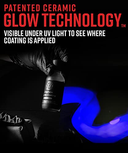 Adam's UV Graphene Ceramic Coating Bundle - 10H Ceramic Coating for Cars W/UV Glow Technology | 7+ Years of Protection | Apply After Car Wash Clay Bar Car Buffer Polisher | Boat RV Motorcycle