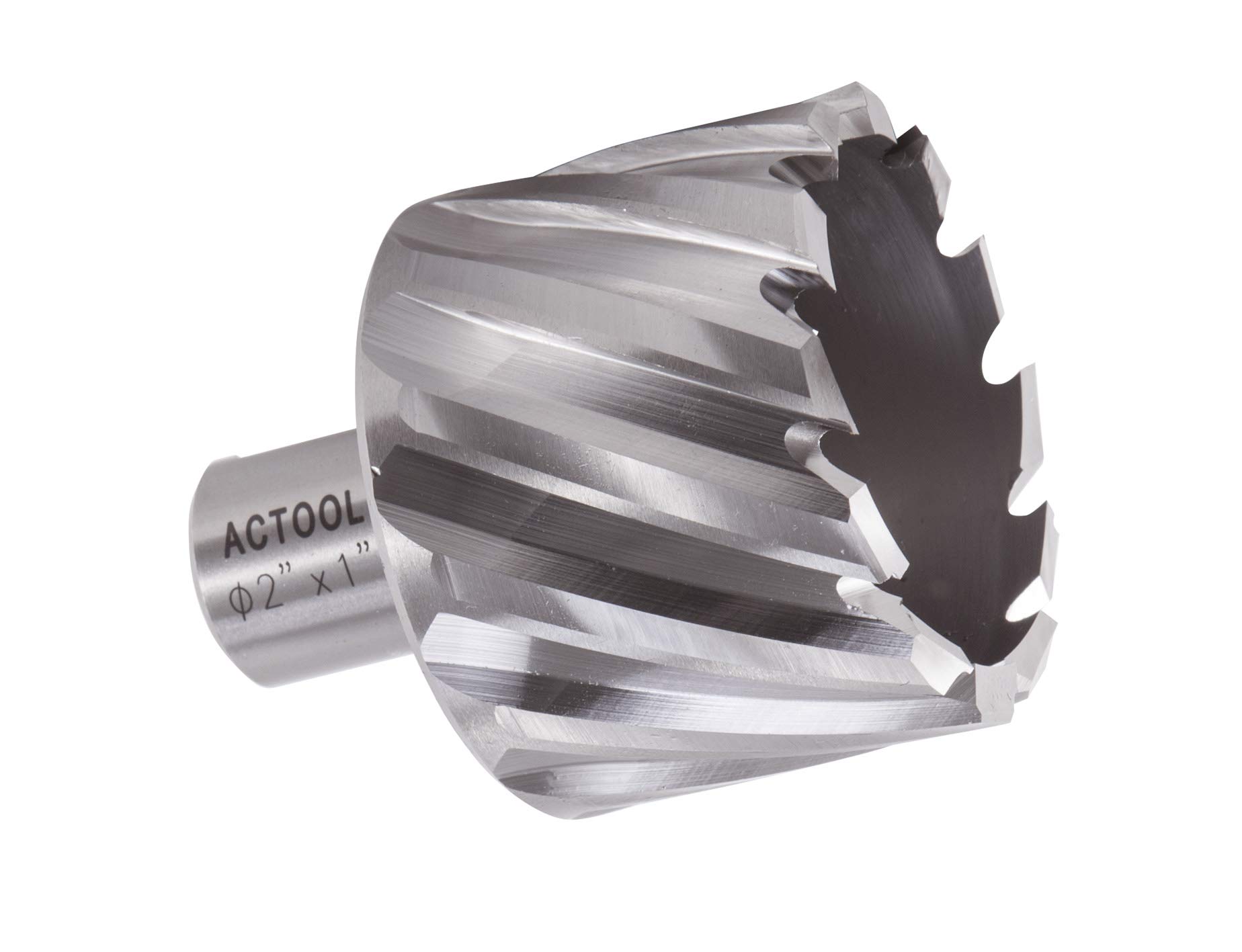 ACTOOL 2" Diameter × 1" Depth of Cut HSS ANNULAR Cutter with 3/4'' Weldon Shank