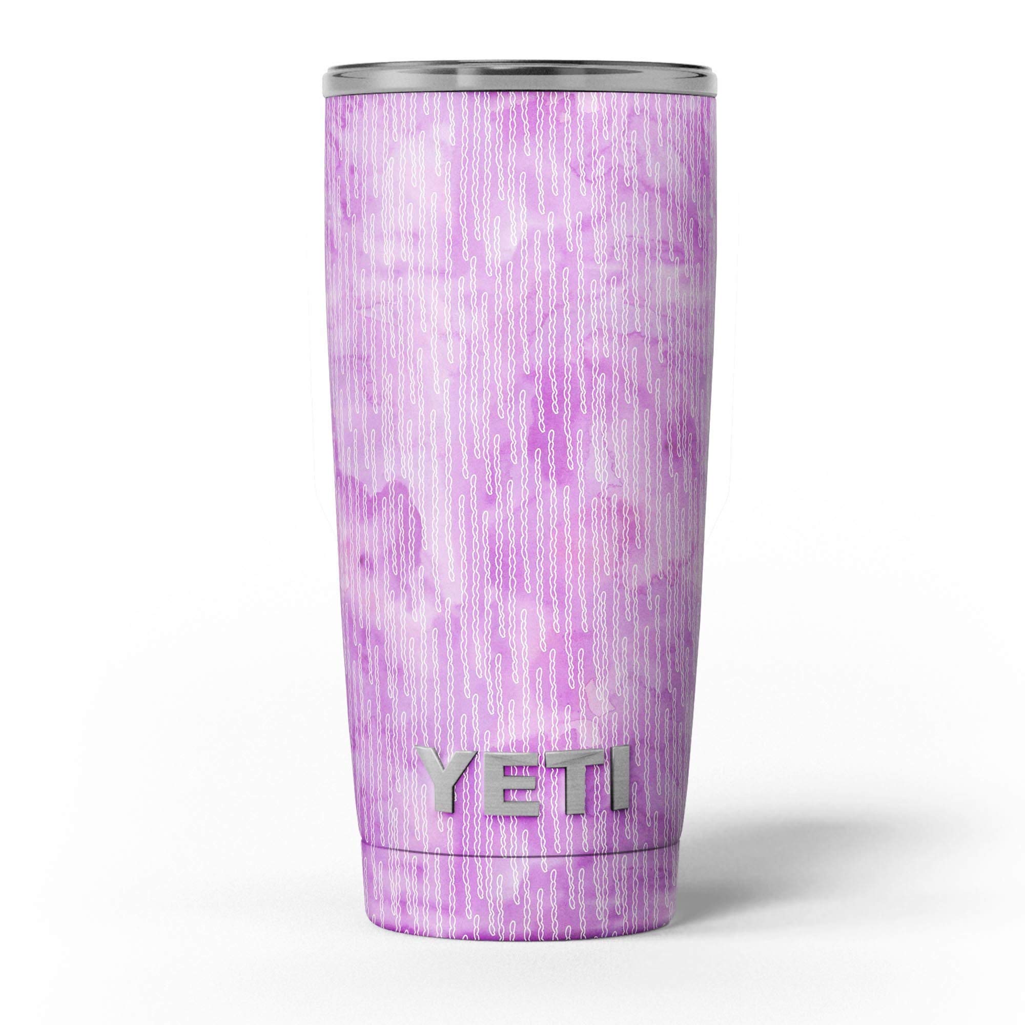Design Skinz Pink Grunge Surface with Microscopic Matter - Skin Decal Vinyl Wrap Kit Compatible with The Yeti Rambler Cooler Tumbler Cups