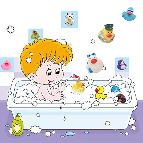 Fight Together 50 Pack Rubber Duck for Jeep Bath Toy Assortment - Bulk Floater Duck for Kids - Baby Showers Accessories - 50 Varieties, Upgrade