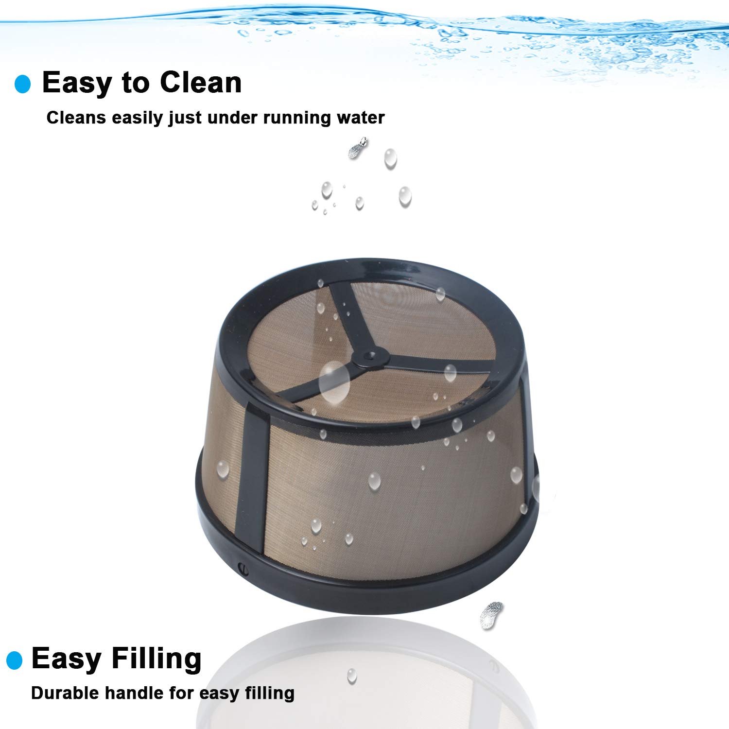 ๐ฎ๐ฌ๐ฎ๐ฏ ๐๐ฅ๐๐ง๐๐๐๐ ๐๐๐ช๐จ๐๐๐ก๐ Mesh Ground Coffee Filter Basket Compatible with K-Duo Essentials and for K-Duo Brewers Machine, Coffee Cup Pod for K Cup and Cleaning Brush