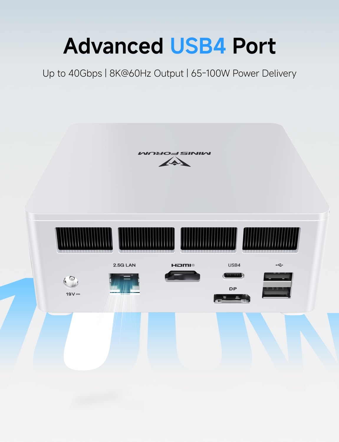 MINISFORUM UM870 Slim Mini PC AMD Ryzen 7 8745H 8C/16T Desktop Computer 32GB RAM 1TB SSD, HDMI/DP/USB4 8K@60Hz Output, 1X 2.5G RJ45 Port, 4X USB Port, Dual Band WiFi, AMD Radeon 780M Graphics