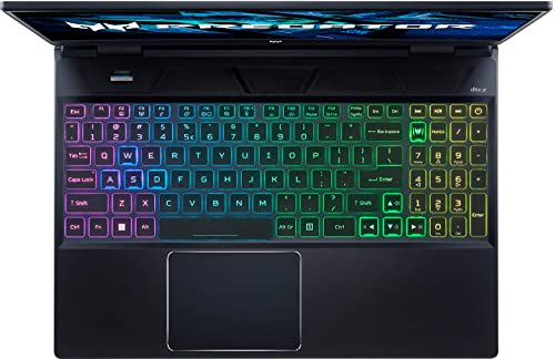 acer Predator Helios 300 15 Gaming Laptop | 15.6" FHD 165Hz | 12th Gen Intel 14-Core i7-12700H | 16GB DDR5 512GB SSD + 1TB SSD | GeForce RTX 3060 6GB | Backlit Thunderbolt Win11 + 32GB MicroSD Card