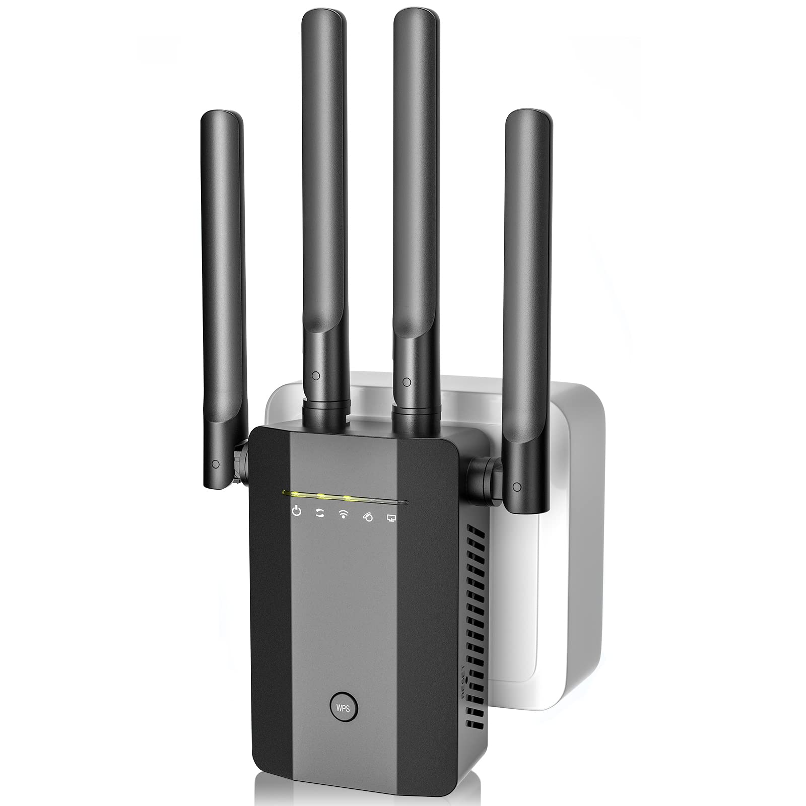 2023 WiFi Extender Signal Booster for Home,WiFi Booster Signal Long Range Coverage to 9000+ sq.ft and 55+Devices,5 Modes,Wireless Internet Repeater and Signal Amplifier