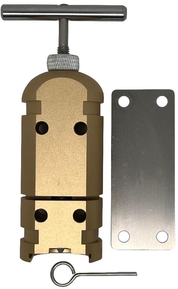 12 Gauge Trip Wire Alarm by Trip Alarm Co. Perimeter Defense Device 360° Coverage Quad 3.0, Camping and Security (Desert Brown)