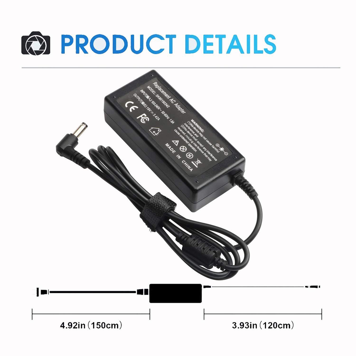 19V AC/DC Adapter Speaker Charger for Harman Kardon Onyx Studio 4 3 2 1 Bluetooth Wireless Portable Speaker; HK ESX2567Q ONYX3 2GP468 NSA40ED-190200 AU38AA-00 Power Supply Cord Cable