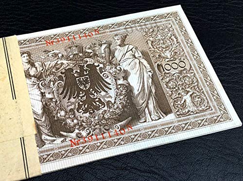 1910 DE GIANT PACK FRESH GERMAN 1910 1000 MARKS! HIGHEST DENOM LARGEST GERMAN EMPIRE BILL! 1000 Marks CRISP UNCIRCULATED
