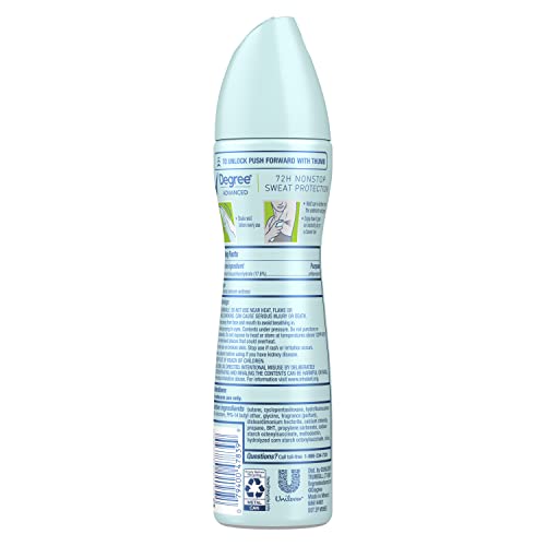 Degree Antiperspirant Spray Deodorant for Women Apple & Gardenia 72-Hour Protection, 3.8 Ounce (Pack of 3)