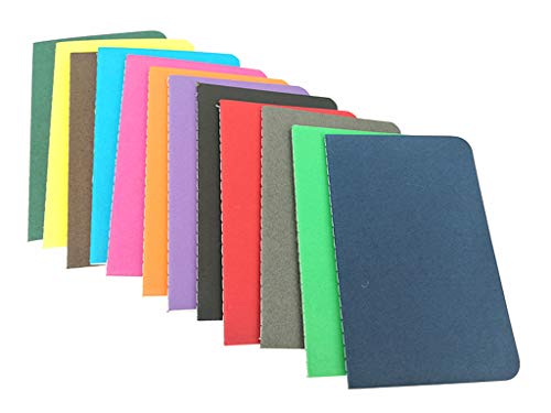 ALIMITOPIA Pocket Notebook Set,Thread-bound Mini Portable Journal Steno Diary Memo Pad Notebook MiniDaily NotePad-3.5x5.5",12 colors,24 Sheets,24 Pack(Ruled Pages)