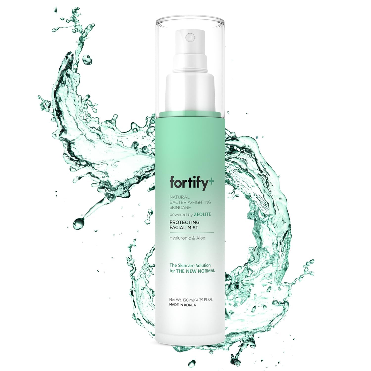 Fortify Skincare 9-in-1 Korean Facial Mist Spray with Hyaluronic Acid & Aloe Vera - Anti-Aging & Hydrating - Dermatologist Tested, Fragrance-Free - All Skin Types, Clean Beauty - 130ML/4.39 FlOz