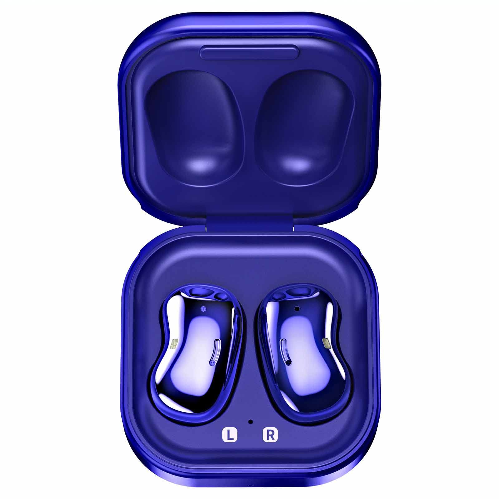 UrbanX Street Buds Live True Wireless Earbud Headphones for Samsung Galaxy Note 20 5G - Wireless Earbuds w/Active Noise Cancelling - Blue (US Version with Warranty)