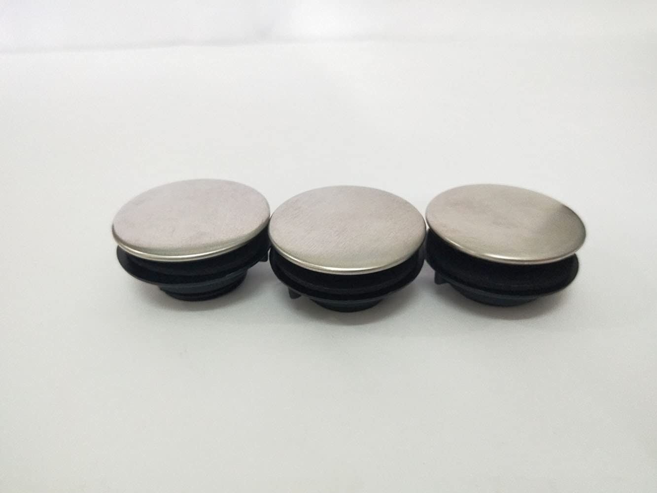 3 Pieces Brushed Stainless Steel Kitchen Faucet Hole Cover Sink Tap Hole Cover Soap Dispenser Cover(1.1 to 1.6 Inch in Diameter)