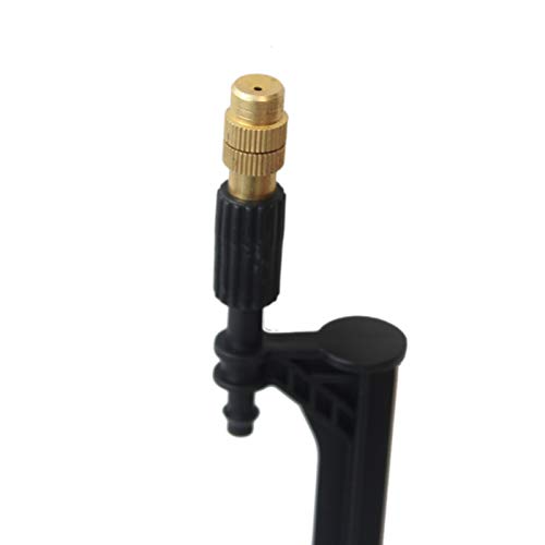 Drip Irrigation Sprinkler, 1/4" Drip Irrigation Dripper Adjustable 360 Degree Drip Irrigation Watering System Used for 4mm/7mm PVC Pipe (0.15"/0.27") Lawn Garden (Copper Nozzle (20pcs))