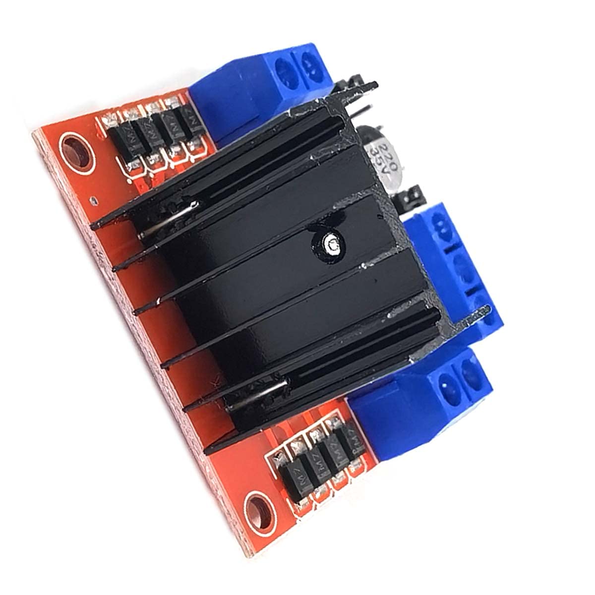 Kiro&Seeu 5PCS L298N Motor Drive Controller Board Module Dual H Bridge DC Stepper Motor Compatible with Ar-duino Electric Projects Smart Car UNO MEGA R3 Mega2560 (298N-MD-5pcs)