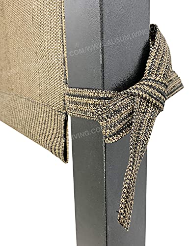 ALISUN Universal Pergola Canopy Top for 8-ft x 10-ft Pergola Structure - Brown (Canopy Fabric Top Only, Size: 196-inch x 88-inch) (Polyethylene (PE), Brown)