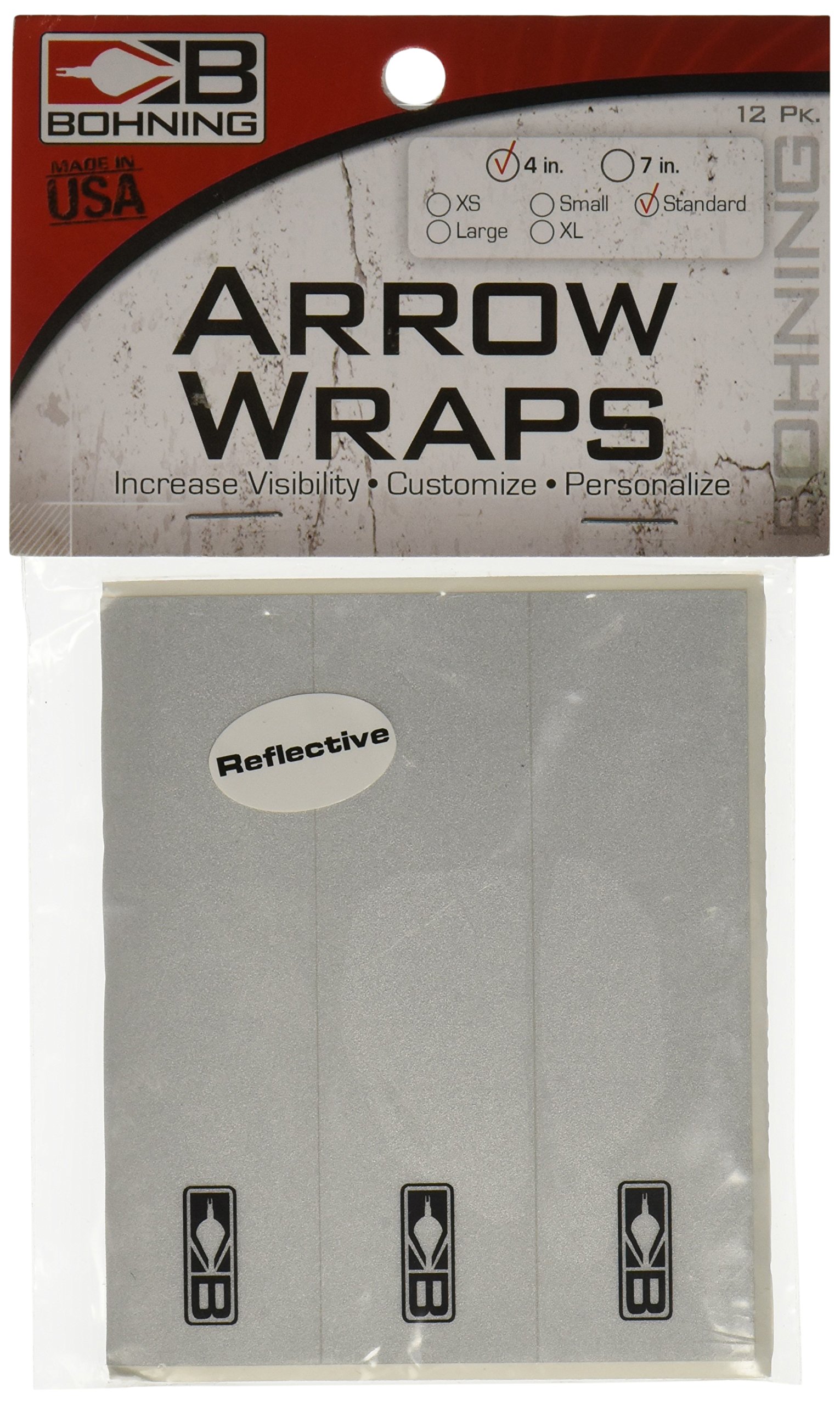 13 - Pk. Bohning 4 inch Blazer Wraps, REFLECTIVE