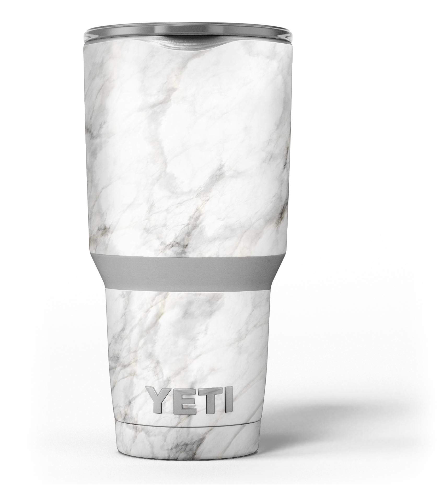 Design Skinz Slate Marble Surface V5 - Skin Decal Vinyl Wrap Kit Compatible with The Yeti Rambler Cooler Tumbler Cups